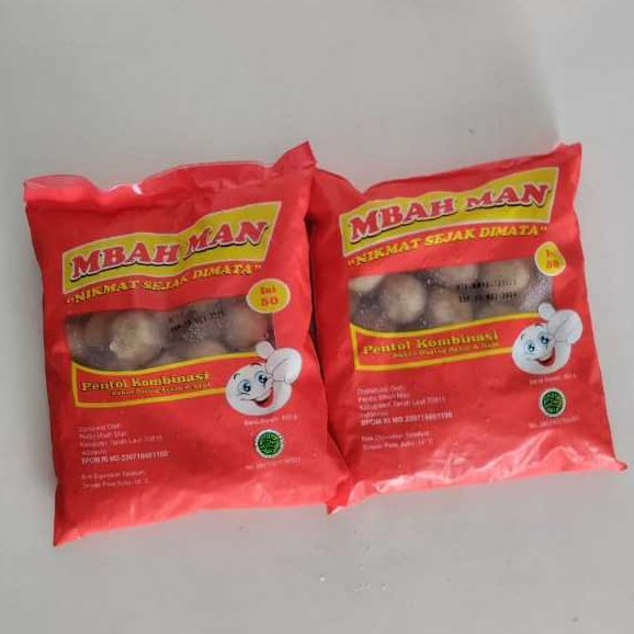 Jual MBAH MAN PENTOL KOMBINASI Isi 50 pcs Pentol Kombinasi Daging Ayam ...