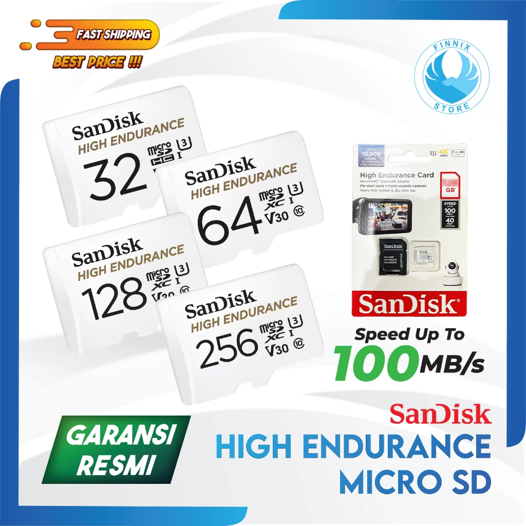 Jual Memory Card SanDisk Endurance Micro SD Card 32GB 64GB 128GB 256GB ...