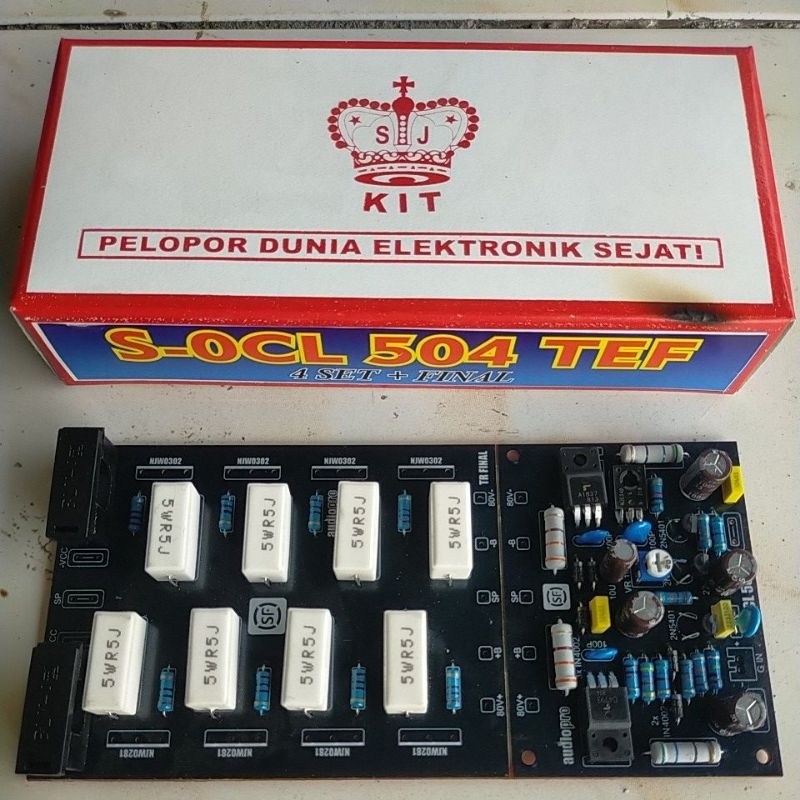 Jual kit drever power 504 plus pcb final 4 set transistor | Shopee ...