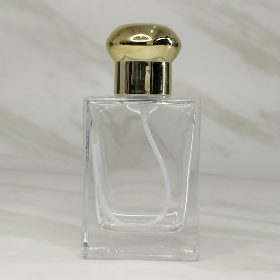 Jual BOTOL PARFUM 30ML BENING/CLEAR KOTAK - TUTUP SPRAY JAMUR GOLD ...