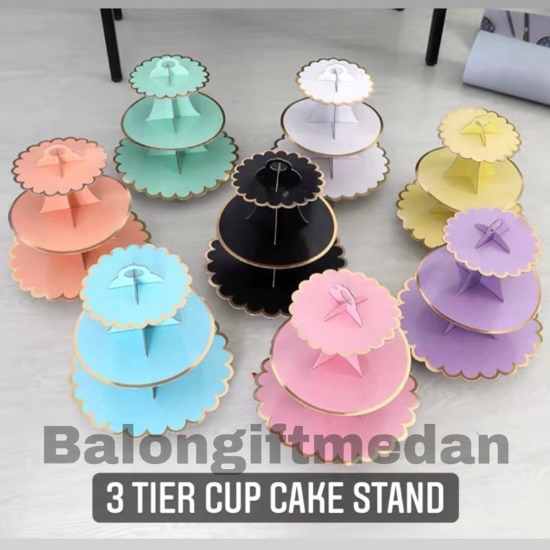 Jual STANDING CUPCAKE 3 TIER TEMPAT CUPCAKE | Shopee Indonesia