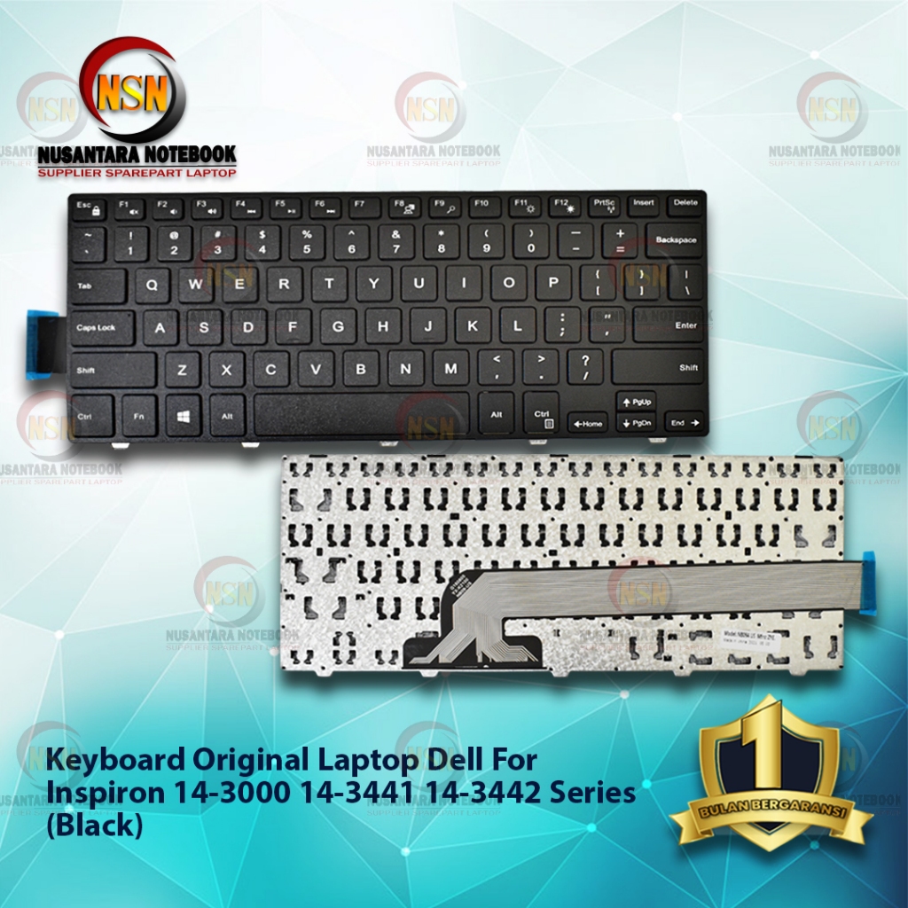 Jual Keyboard Dell Inspiron 14-3000 14-3441 14-3442 Series Black ...