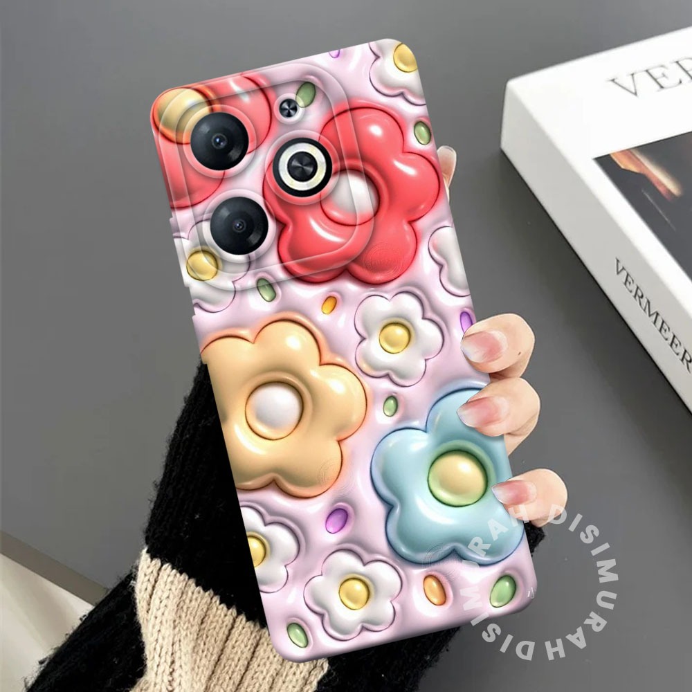 Jual Case Hp Infinix smart 8 - Fashion Case Bunga (SH07) - Type lainya ...