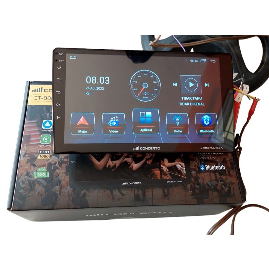Jual Head unit Concerto Android 9 inch Classic Compact Ram 2/32 GB - 9 ...