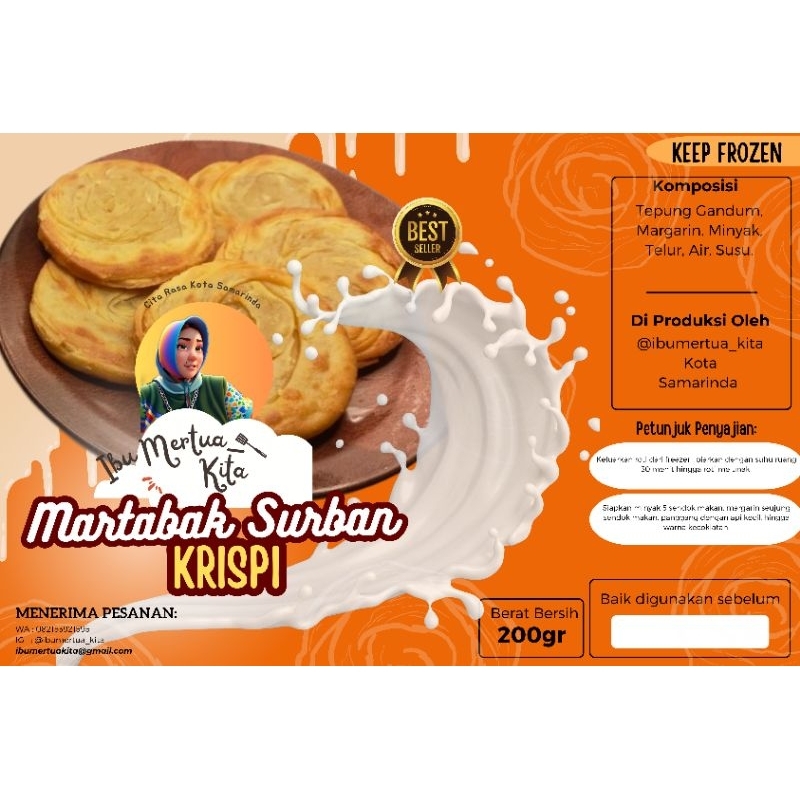 Jual Roti Maryam Krispi / Martabak Surban Krispi / Roti Canae / Canai ...