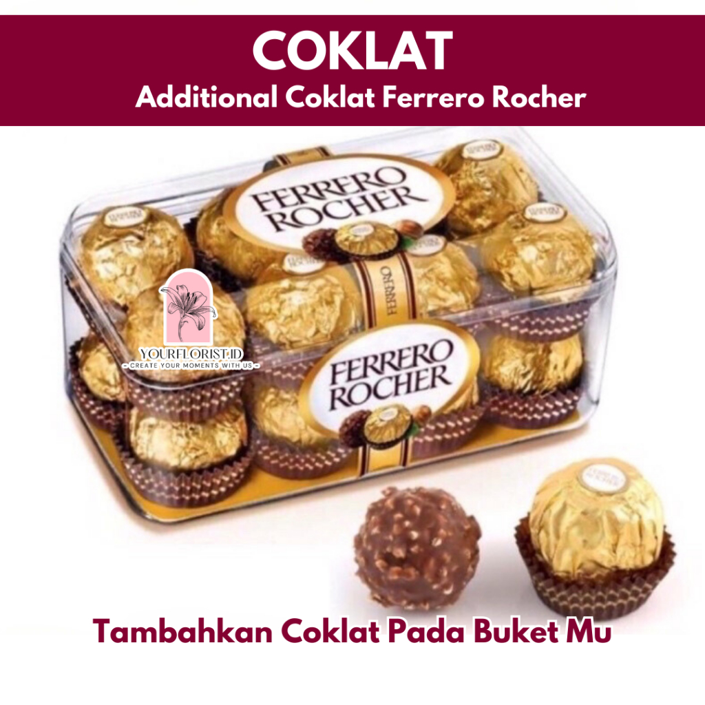 Jual COKLAT - Tambahan Coklat Ferrero Rocher Untuk Buket Bunga ...