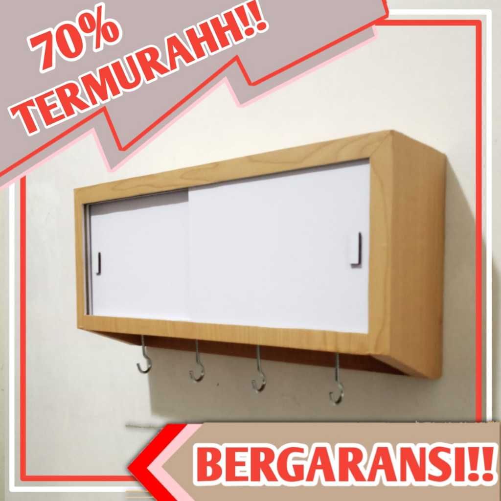 Jual rak dinding /rak aksesoris aestetic gantungan kunci pintu sliding ...