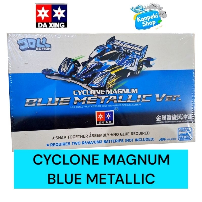 Jual Mini 4wd Merk Daxing Cyclone Magnum Blue Metallic AR Chassis ...