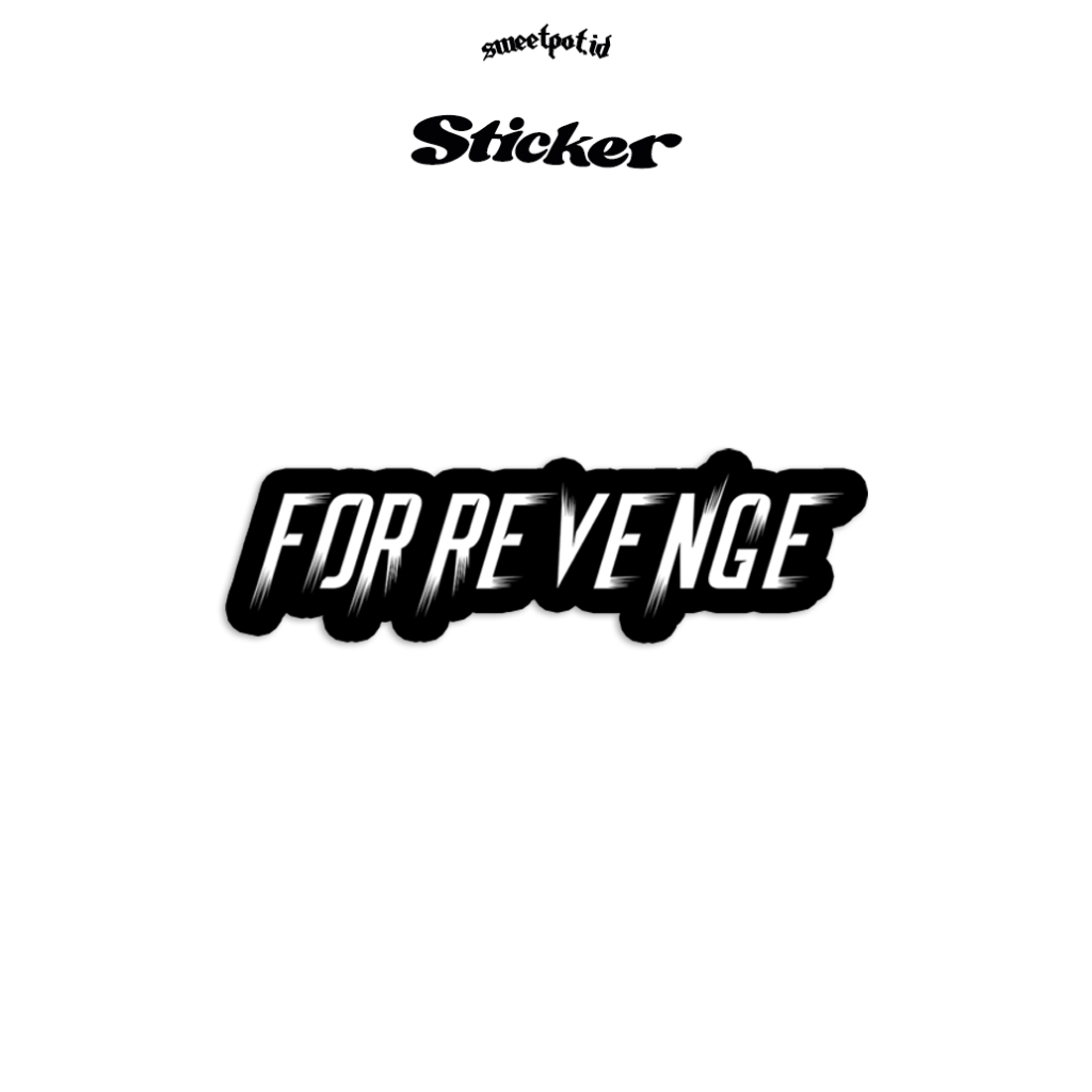 Jual (BISA COD) STICKER FOR REVENGE / STICKER BIJIAN / STICKER ECERAN ...