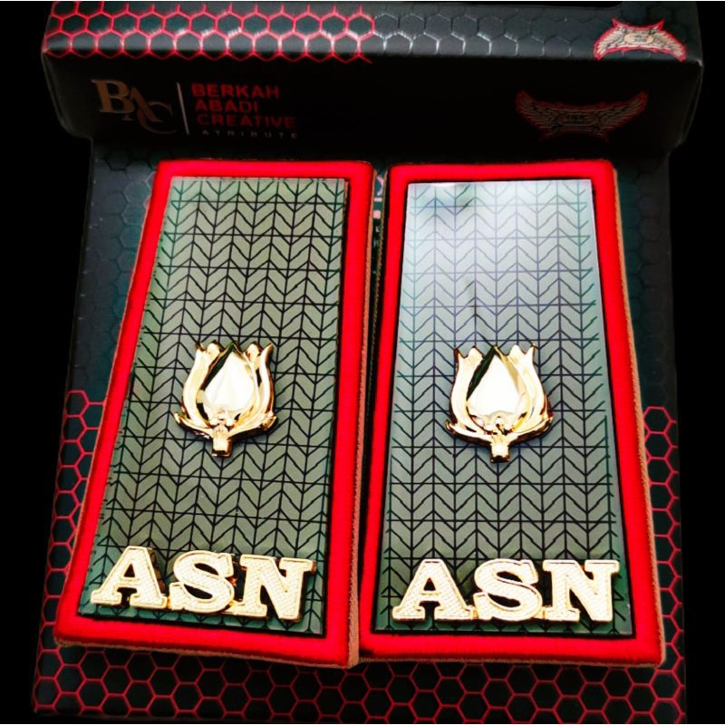 Jual pangkat pdh ASN Sumsel, ASN Prabumulih gol 3d merah mewah | Shopee ...