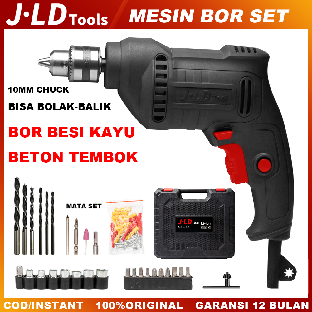 Jual JLD Bor Tangan Listrik J10-7 Mesin bor listrik Mata+Shock 430W ...