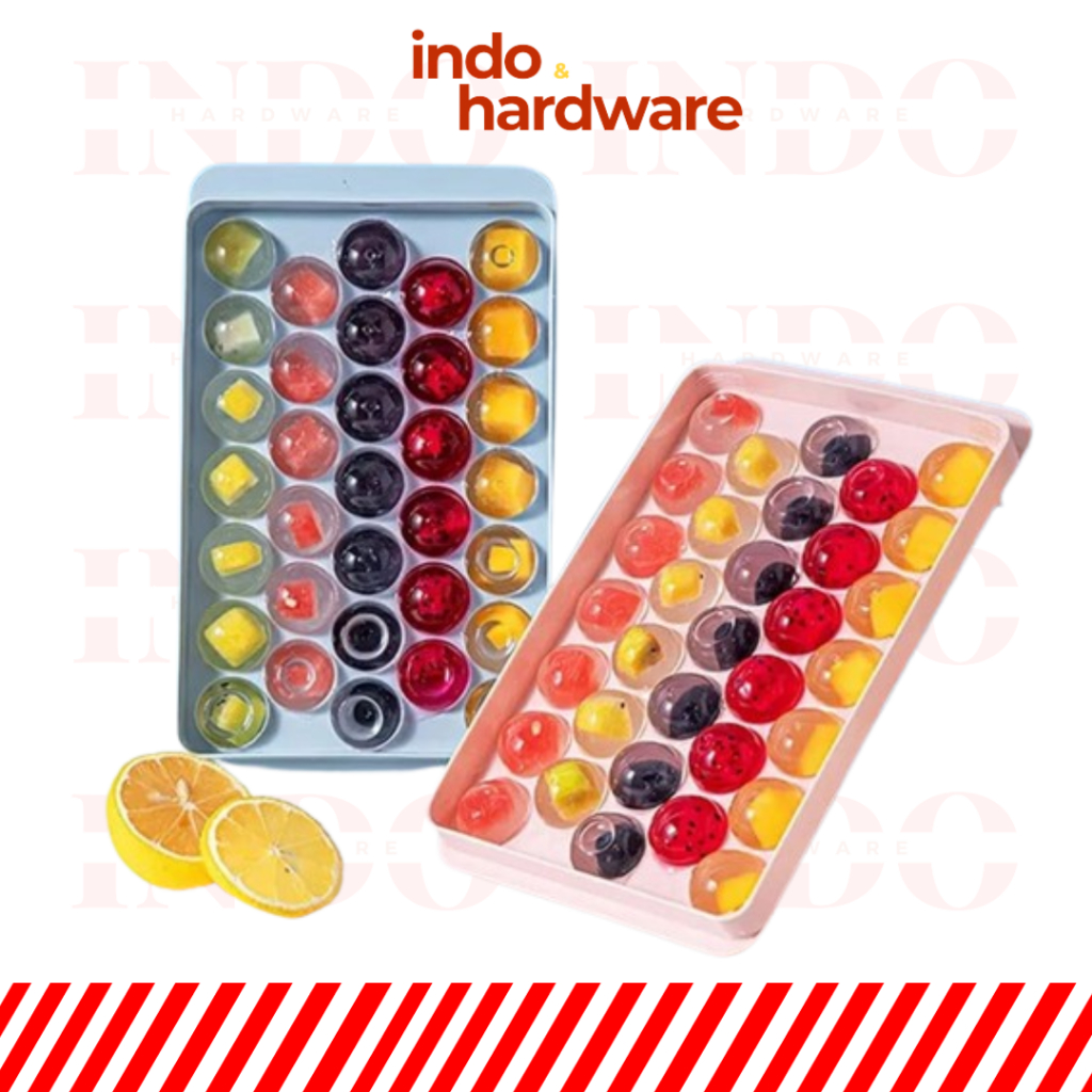 Jual Cetakan Es Batu Bulat 33 Sekat Slot Alat Cetak Es Jelly Pudding ...