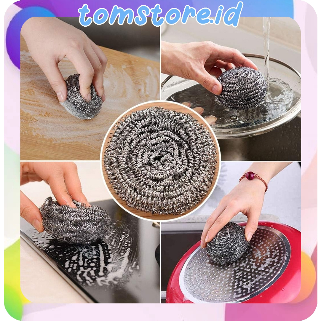 Jual TOMSTORE.ID Sabut Besi Stainles Besar / Kawat Cuci Piring Anti ...