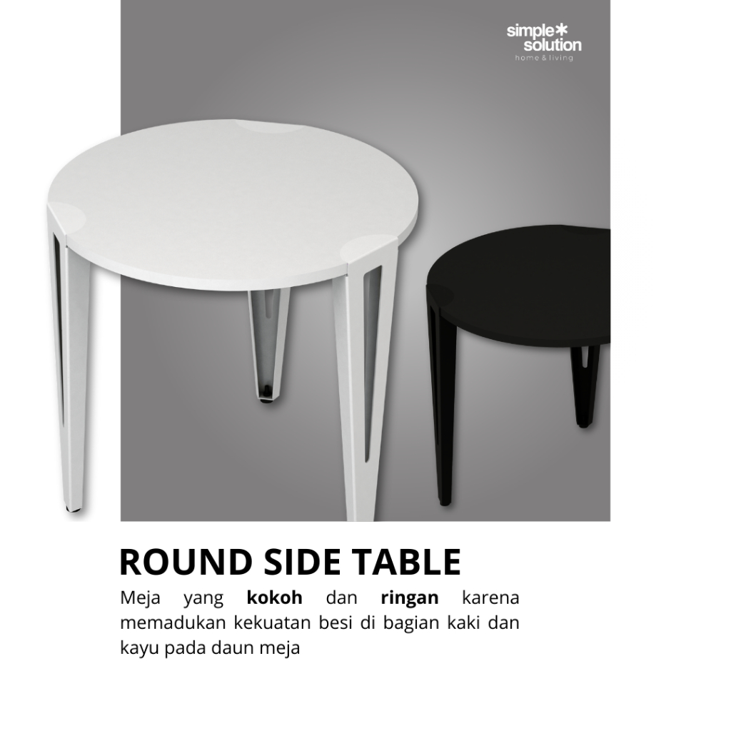 Jual ROUND Side Table | Round Table | Meja Sudut | Meja Bulat | Meja ...
