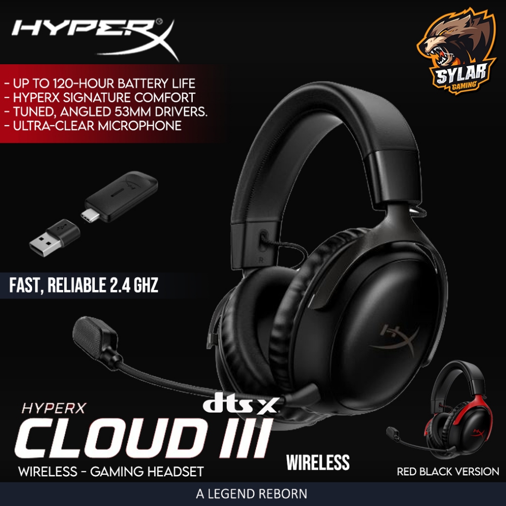 Jual HyperX Cloud 3 Wireless Multiplatform Gaming Headset | Shopee ...