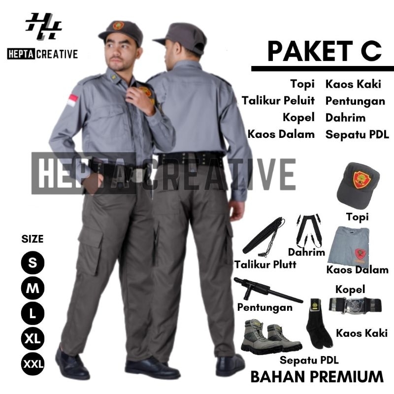 Jual HEPTA CREATIVE SETELAN SATLINMAS LENGKAP PAKAIN DINAS HANSIP FULL ...