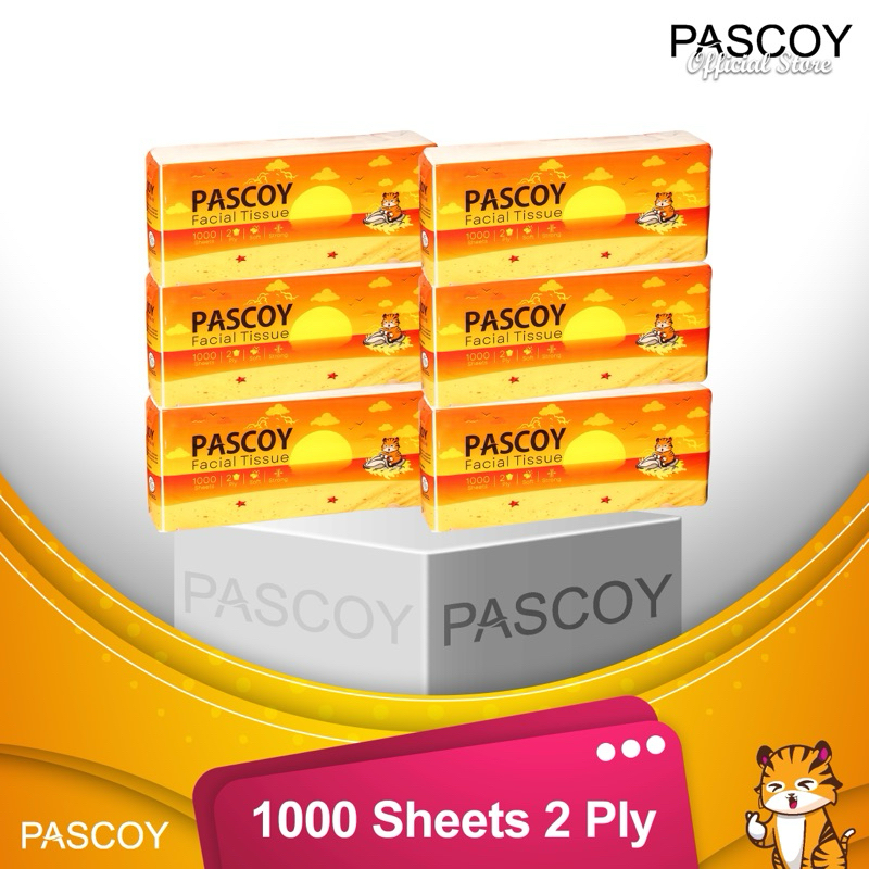 Jual Pascoy - Bundling 6 pcs Facial Tissue 1000 Sheets 2 Ply | Shopee ...