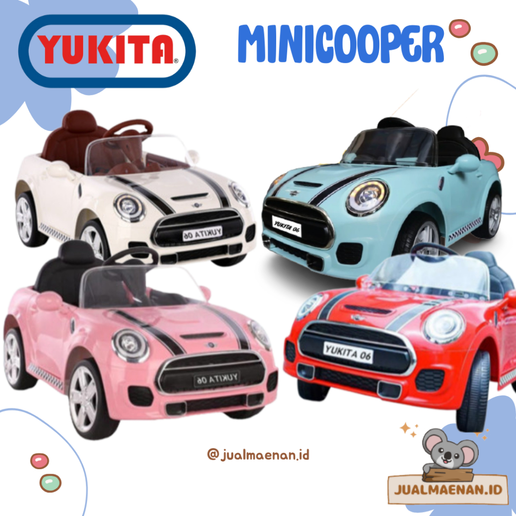 Jual Mainan Anak Mobil Aki Mini Cooper Yukita DLS 06 - PINK | Shopee ...