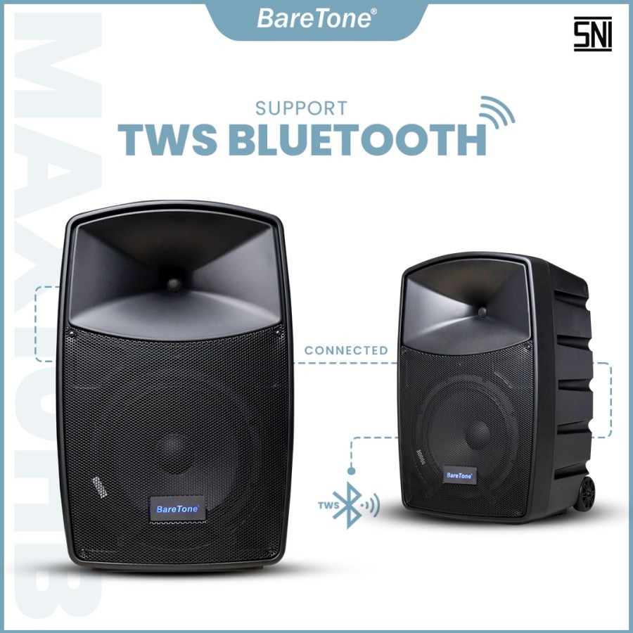 Jual Speaker Aktif Portable Baretone Wireless Meeting MAX10HB MAX 10HB ...