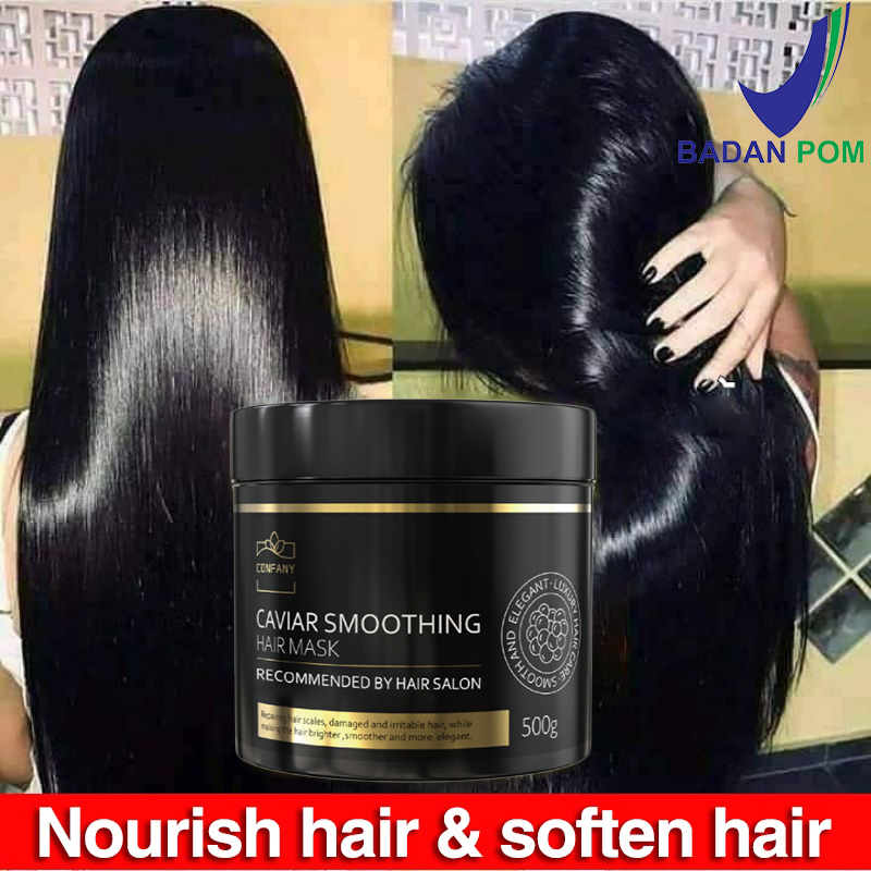 Jual Krim pelurus rambut Masker rambut kaviar Smooth hair mask Keratin ...