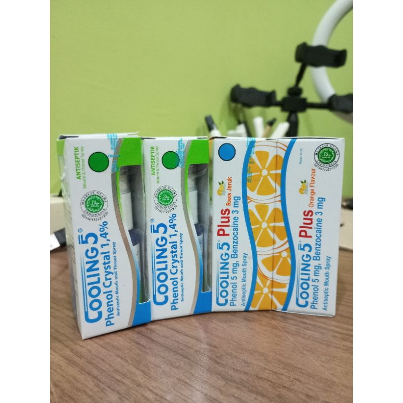 Jual cooling 5 plus spray dan mint /sariawan, tenggorokan / 15 ml ...
