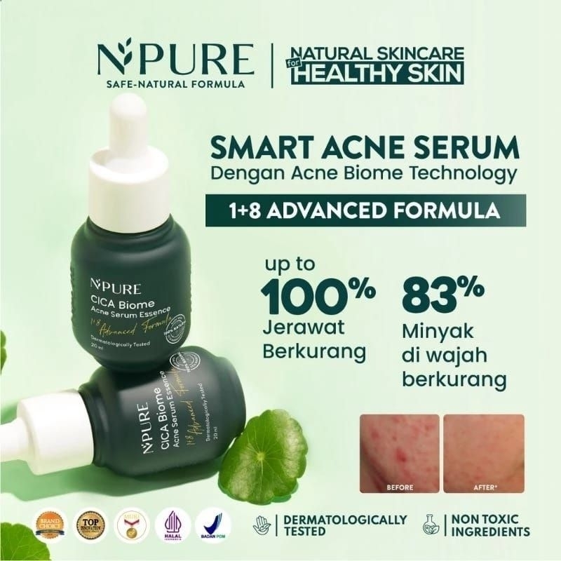 Jual Npure Cica Biome Acne Serum Essence 20ml | Shopee Indonesia