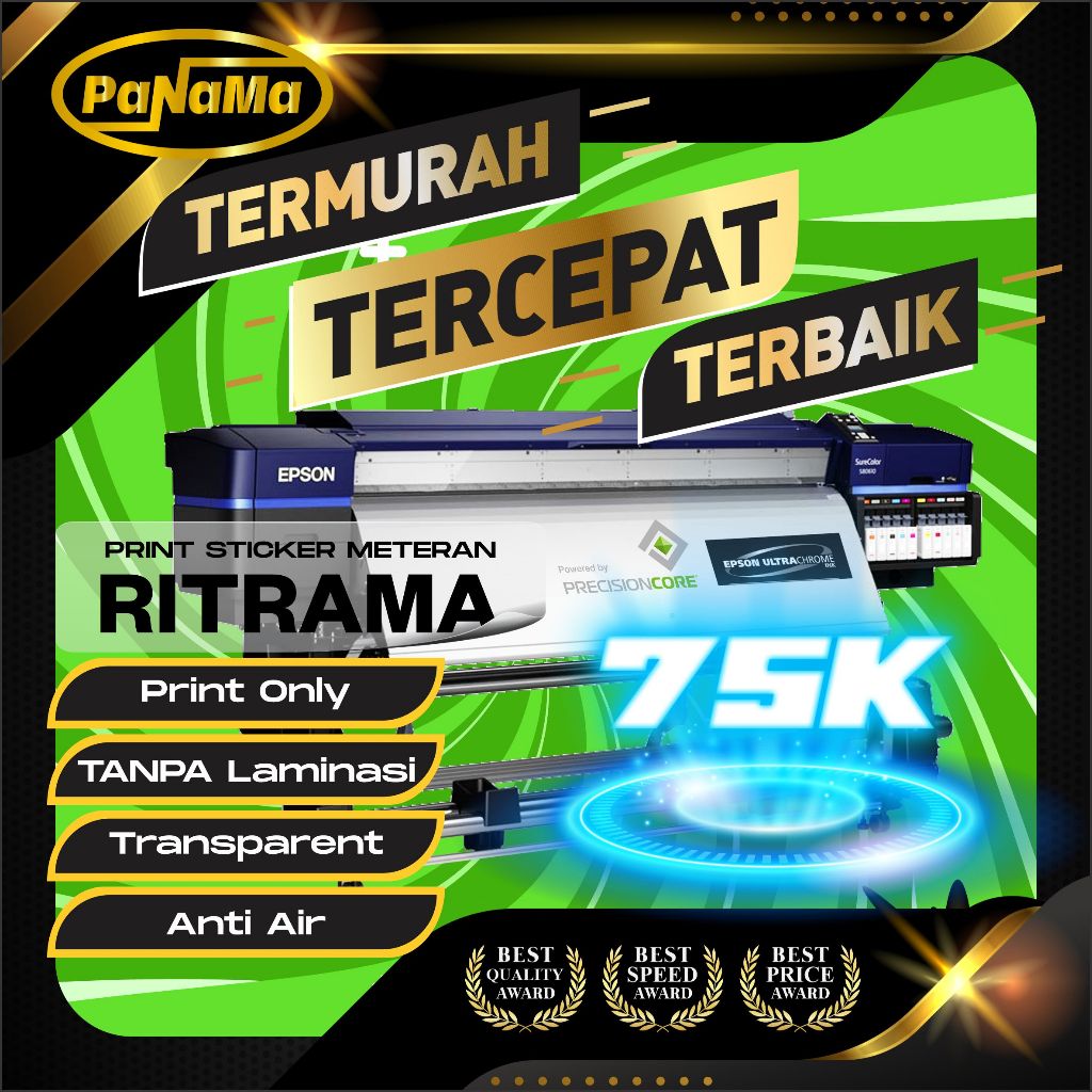Jual Print ONLY Sticker RITRAMA TRANSPARENT, Cetak Stiker Transparan ...