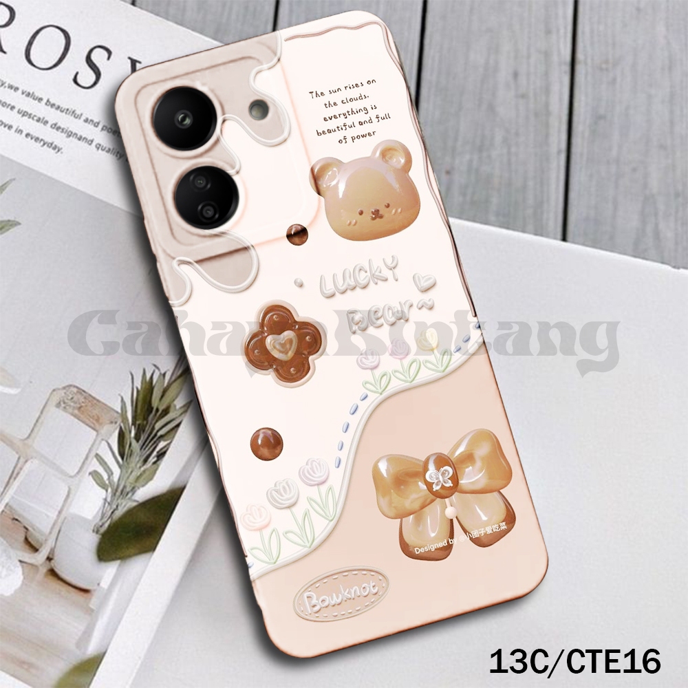 Jual CAHAYABINTANG - CASING HP UNTUK REDMI 13C GAMBAR CUTE 3 SOFTCASE ...