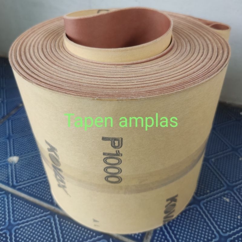 Jual AMPLAS ROLL GRIT 1000 NO 1000 KERTAS 50M 50 METER KOVAX | Shopee ...