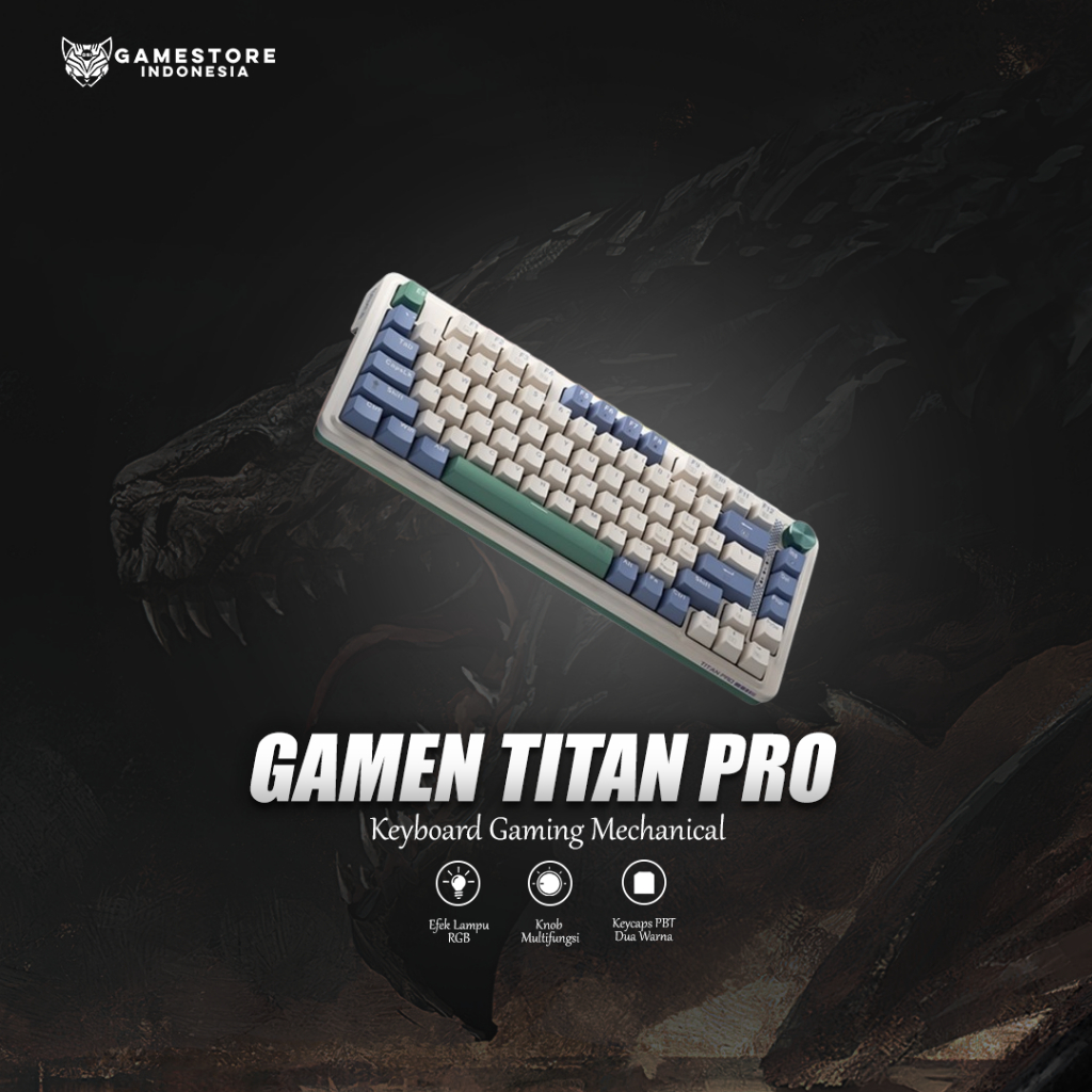 Jual GAMEN Titan Pro Gaming Mechanical Keyboard Linear Switch Struktur ...
