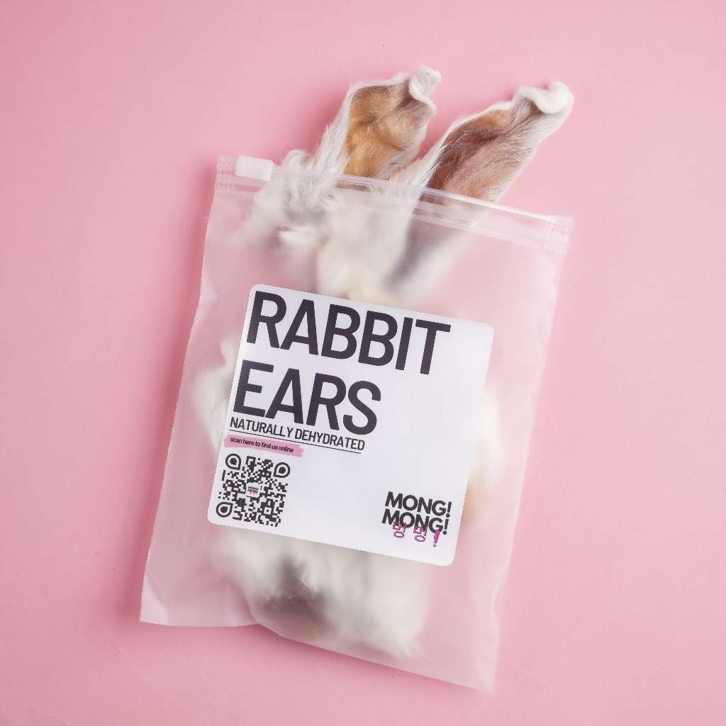 Jual MONGMONG! Rabbit Ear snack anjing kering / dehydrated dog treats ...
