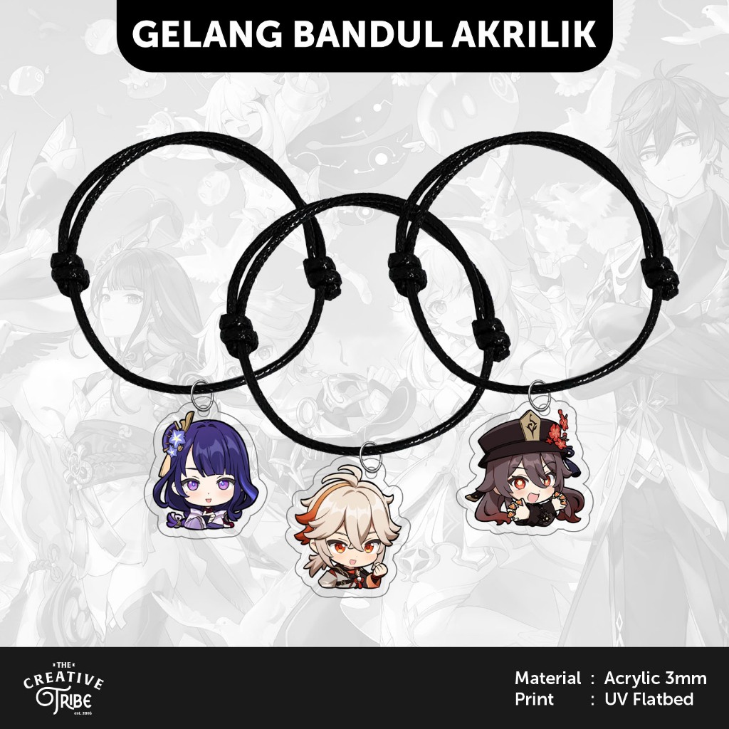 Jual Genshin Impact Chibi - Gelang Bandul Akrilik - Hiasan Aksesoris ...