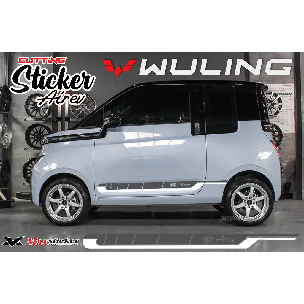 Jual cutting Sticker Wuling Air Ev Simple Concept sticker list body ...