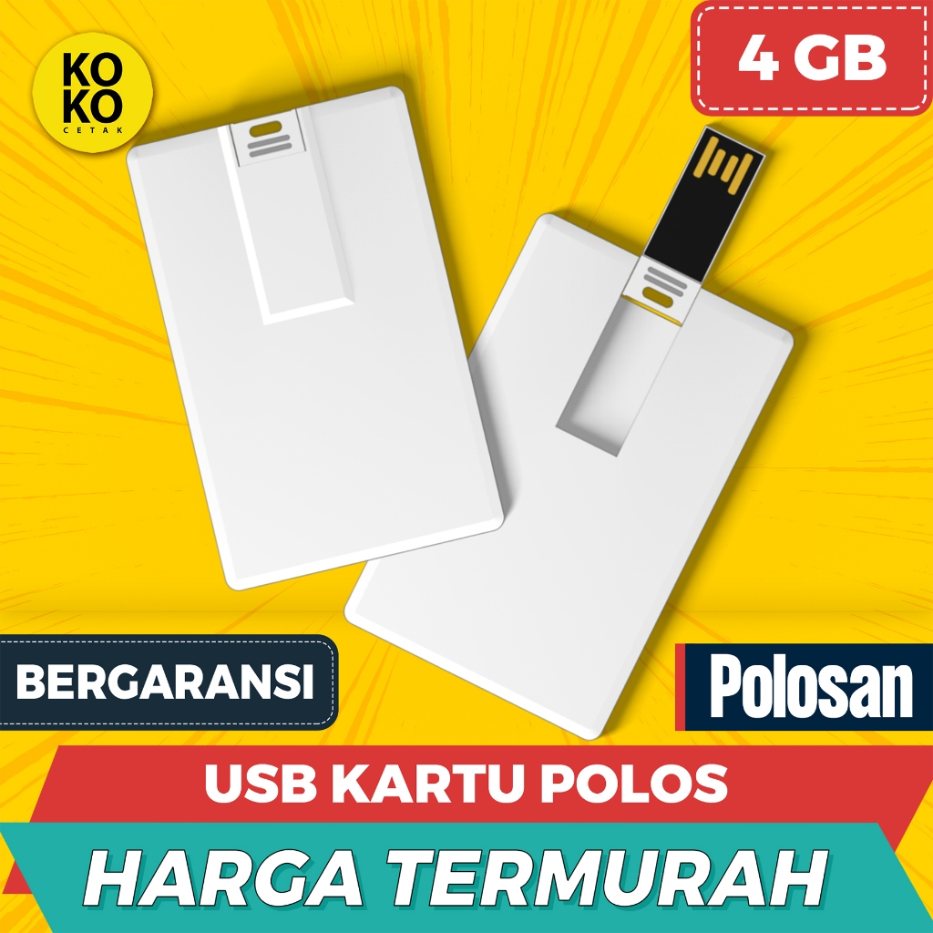 Jual Flashdisk Kartu 4 GB - USB FD Flash Disk Card 4GB - Flashdisk ...