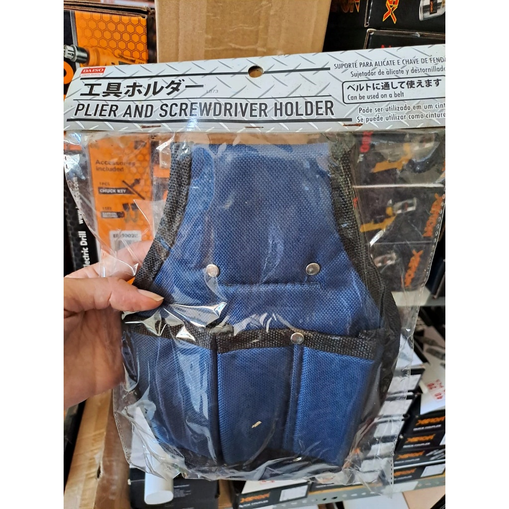 Jual Tas perkakas pinggang tools pouch 3 slot Daiso tas sabuk kerja ...