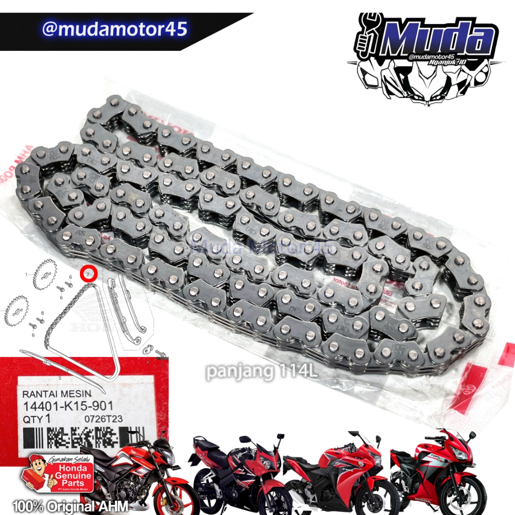 Jual RANTAI KAMRAT KETENG 114L OLD CB150R CBR150R CBU KPP THAILAND LOKAL K45A K15A 2013 CAM ...