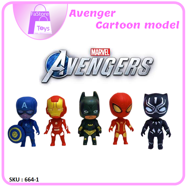 Jual FaStore - Mainan AVENGERS mini 5pcs Mainan Robot super hero ...