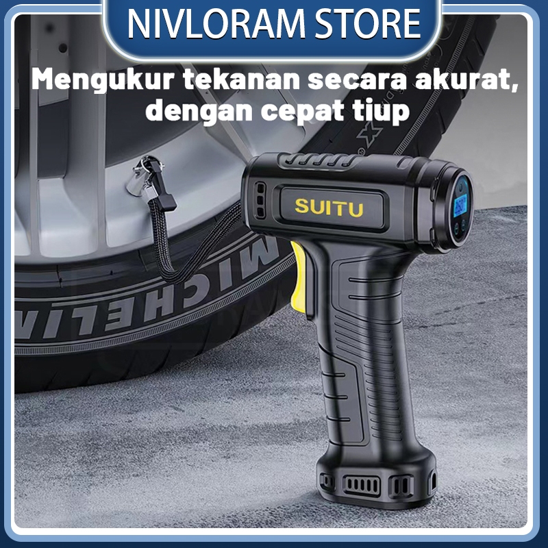 Jual Pompa alat pengukuran tekanan ban Pompa Ban Elektrik-Pompa Ban ...