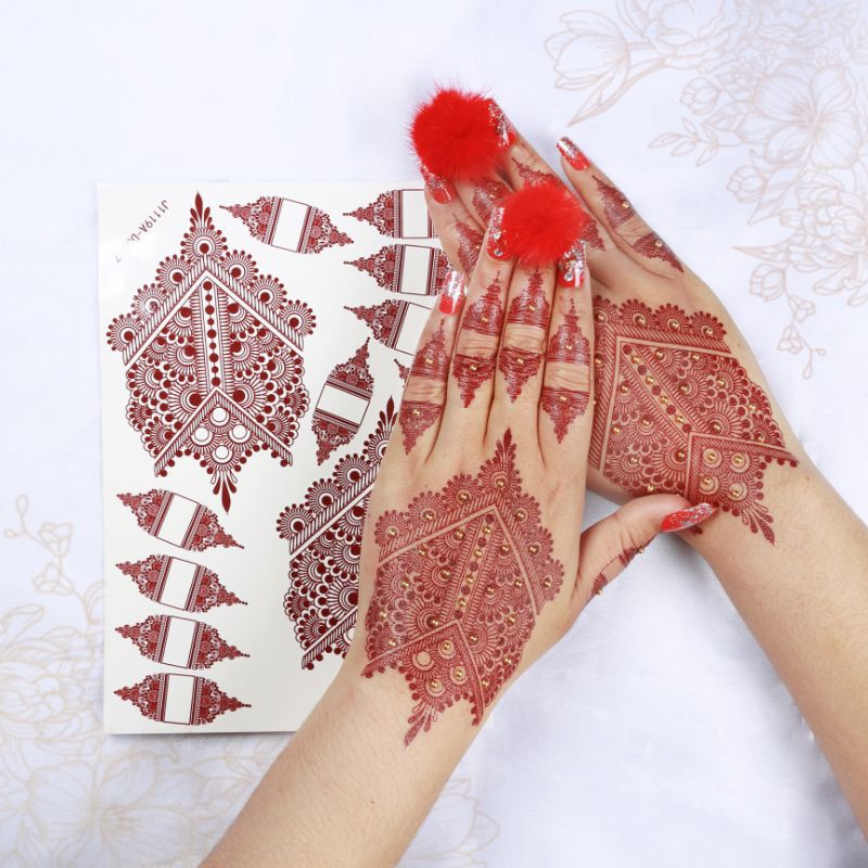 Jual INAI MAROON HENA PENGANTIN TEMPEL MARON FRE LEM MANIK GLITER ...