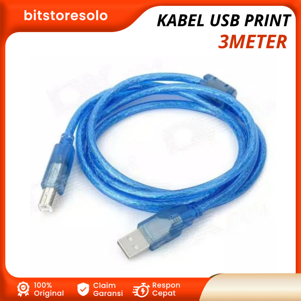 Jual Kabel USB Printer 3Meter USB Printer Cable 3 Meter | Shopee Indonesia