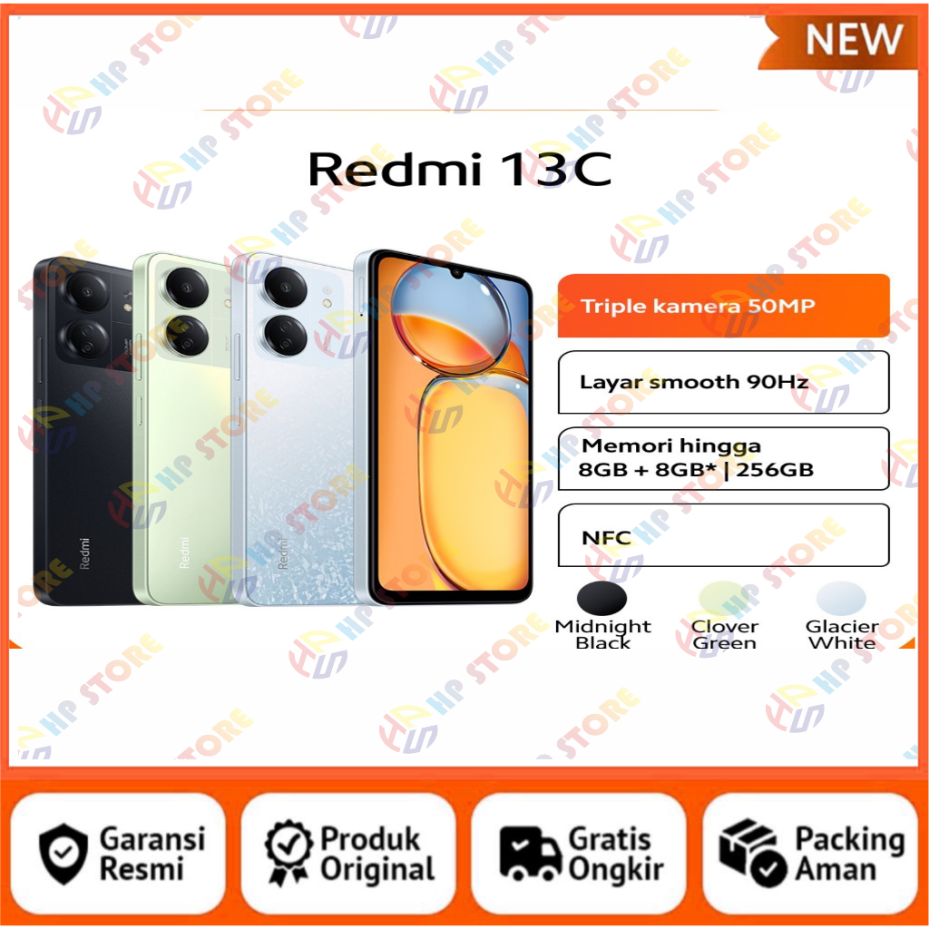 Jual Xiaomi Redmi 13c Redmi 14c Nfc 8 256gb 6 128gb Garansi Resmi