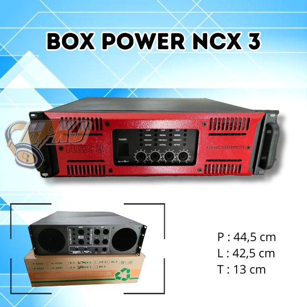 Jual BOX POWER AMPLIFIER NCX-3 3u box power ampli 4ch NCX 3 | Shopee Indonesia
