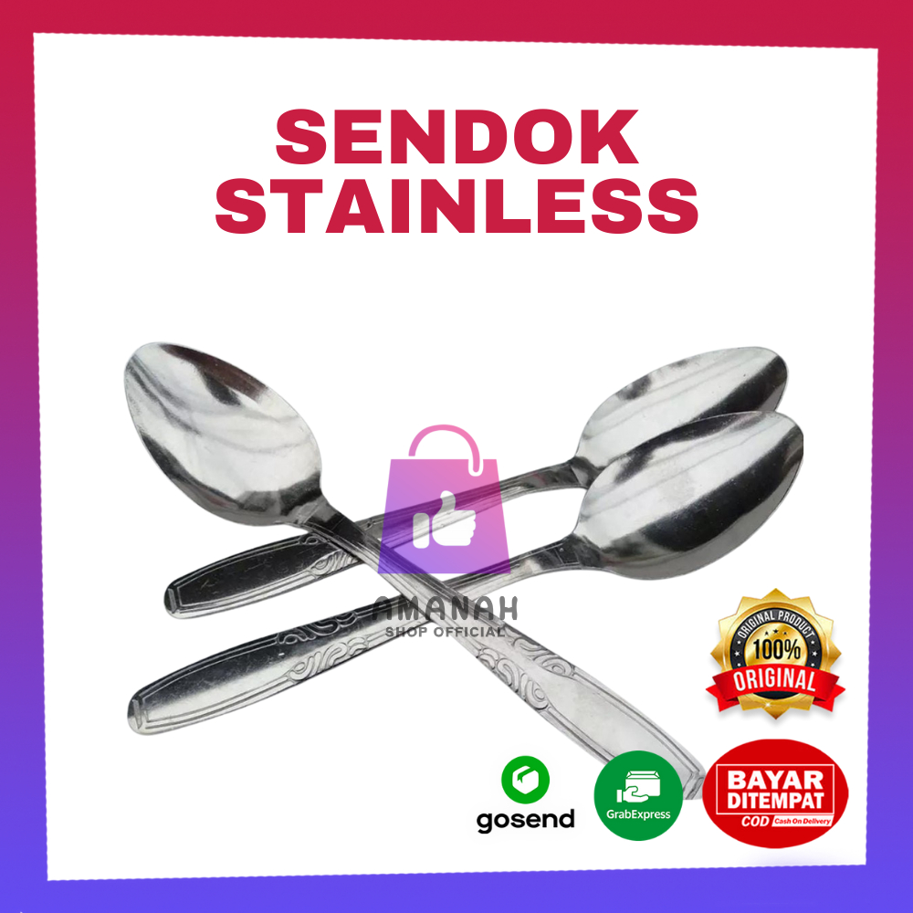 Jual SENDOK MAKAN ALUMINIUM Besi Tidak Mudah Berkarat Spoon Peralatan ...