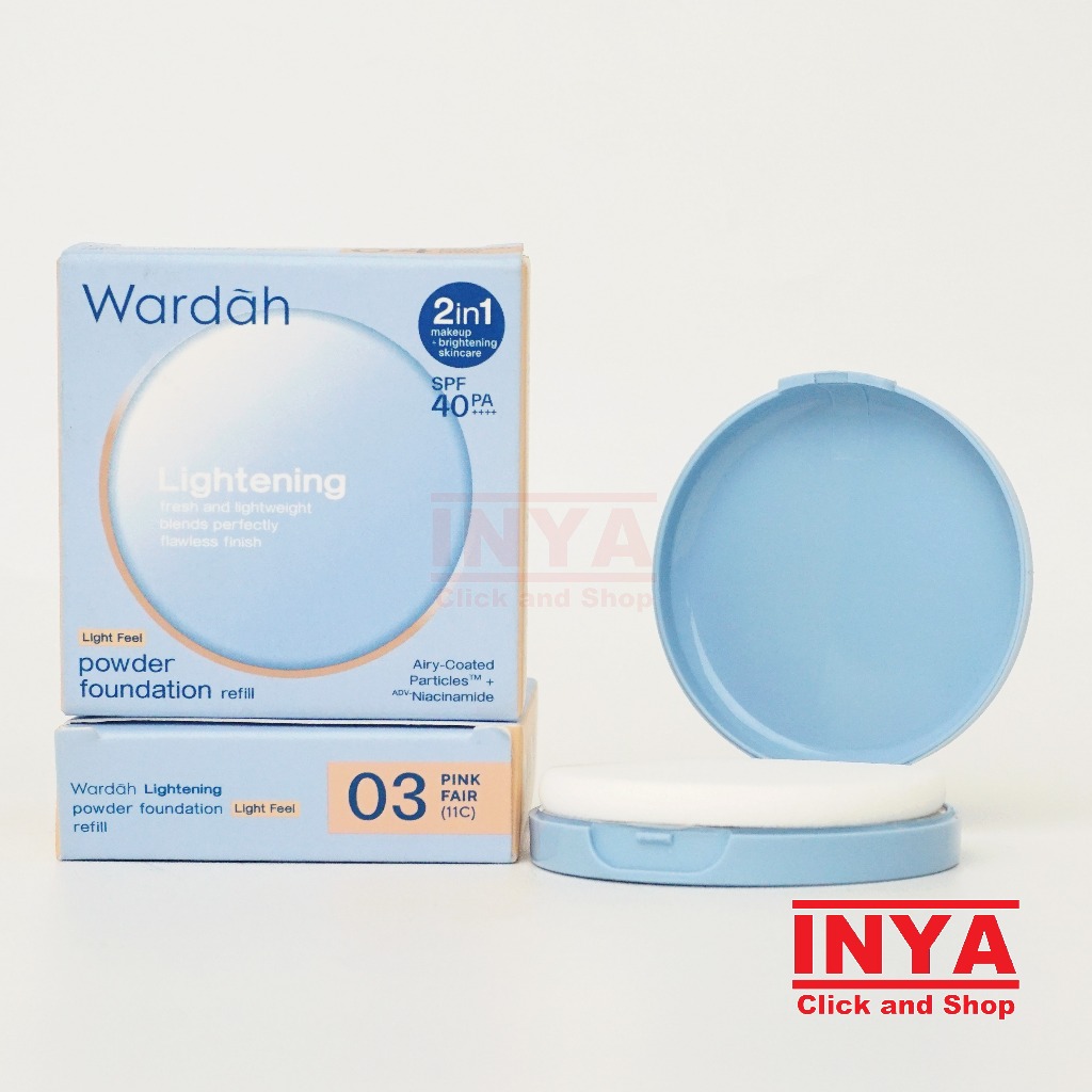 Jual Wardah Lightening Powder Foundation 03 Pink Fair 11C 12gr Refill ...