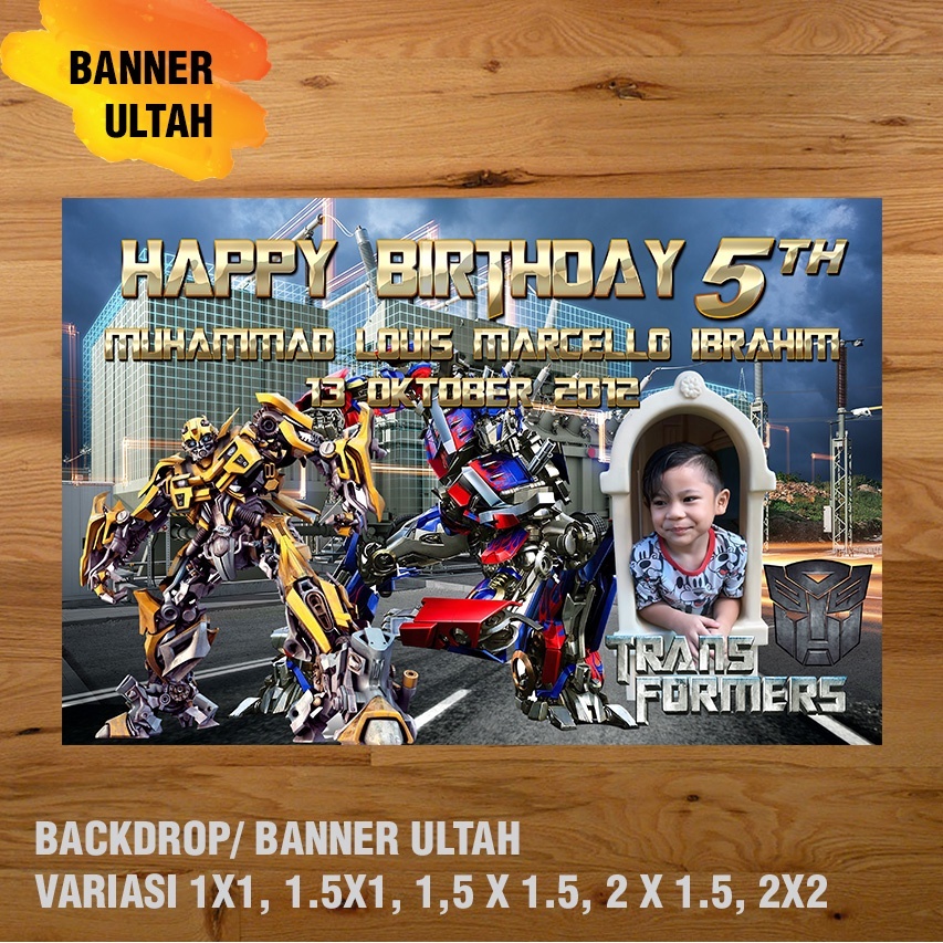 Jual TRANSFORMERS BANNER/ BACKDROP/ SPANDUK ULANG TAHUN UL-TAH | Shopee ...