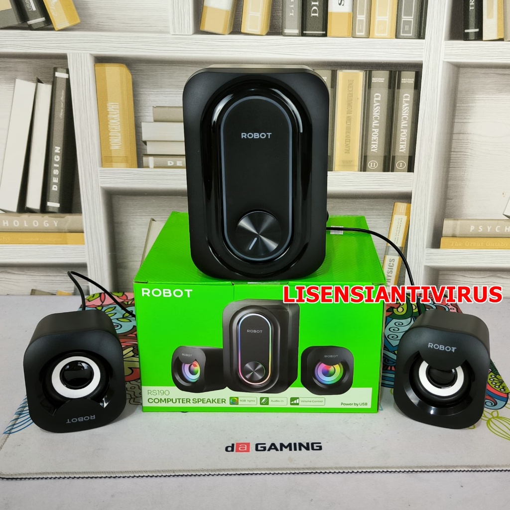 Jual Speaker ROBOT RS190 Laptop PC Gaming Soundbar Super Bass RGB pc ...