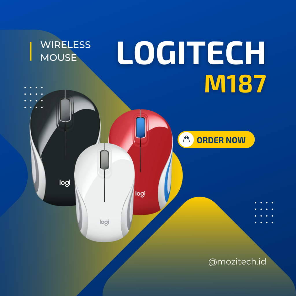 Jual Logitech Wireless Ultra Portabel Mouse M187 | Shopee Indonesia