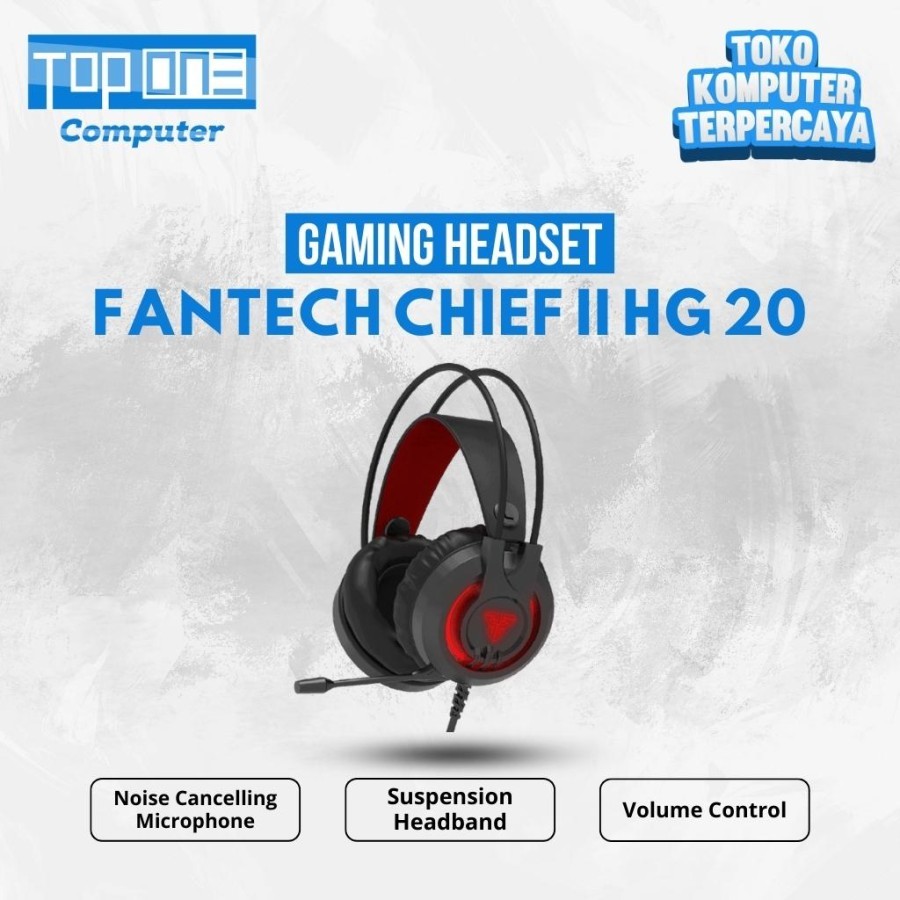 Jual Headphone Gaming Fantech CHIEF II HG 20 RGB Gaming Headset Super ...
