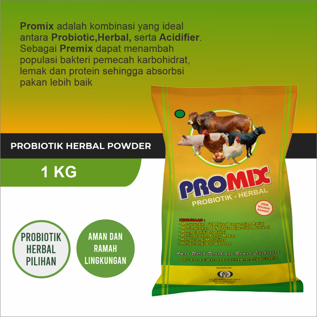 Jual Probiotik Powder Pakan Ayam "PROMIX" 1 Kg | Shopee Indonesia