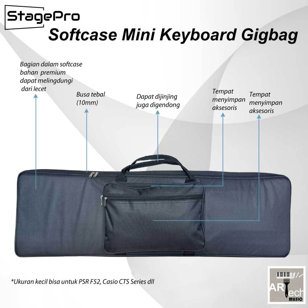 Jual StagePro Softcase Gigbag Mini Keyboard Premium / Tas Keyboard ...